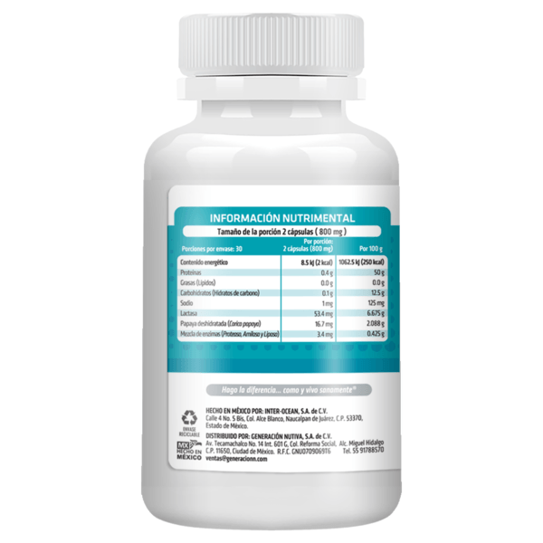 Healthaddiction N-Zyme Enzimas Digestivas 60 Pz - H-E-B México