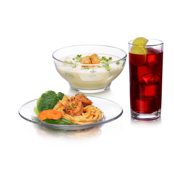 Crisa-Libbey Vajilla Vidrio 12 Piezas Minimalista - H-E-B México