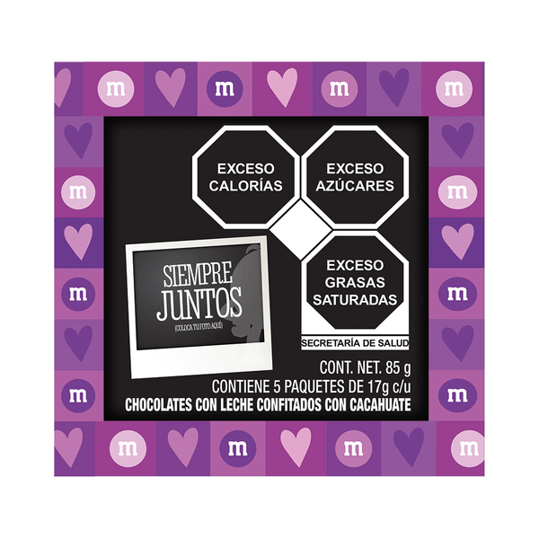 M&Ms Chocolates con Leche y Cacahuate Confitados Caja de regalo 85 g ...