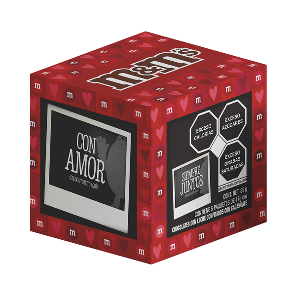 M&Ms Chocolates con Leche y Cacahuate Confitados Caja de regalo 85 g ...