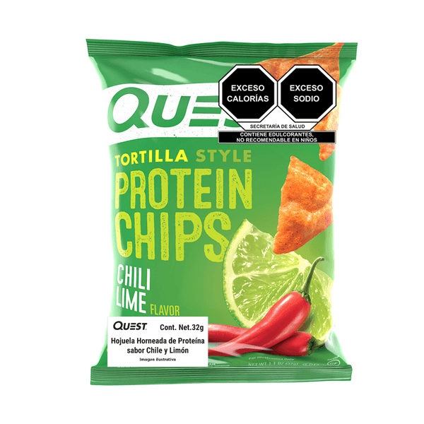Quest Quest Chips Sabor Limón con Chile 32 g - H-E-B México