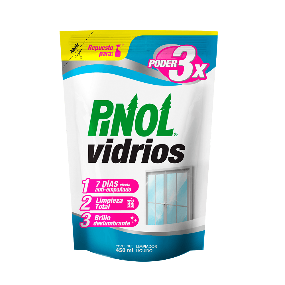 Pinol Limpiador Poder Vidrios Y Superficies 450 ml - H-E-B México