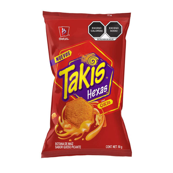 Barcel Fritura Takis Hexas Queso 50 g - H-E-B México