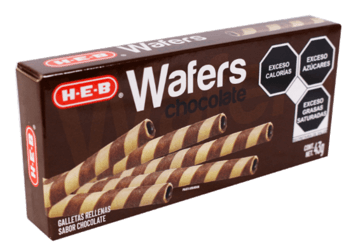 Galleta Wafers Rellenos de Chocolate 43 g - Mi Tienda del Ahorro