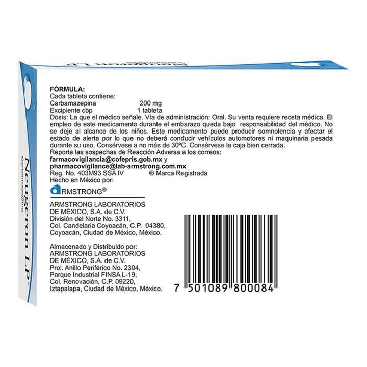 Neugeron L.P. caja con 20 tabletas de 200 mg c/u - H-E-B México