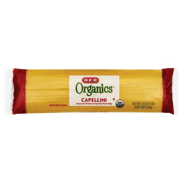 HEB Organics Pasta Capellini Organica 454 g - H-E-B México