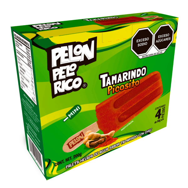 Pelon Pelo Rico Paletas Tamarindo Picosito 4 Pz - Mi Tienda del Ahorro