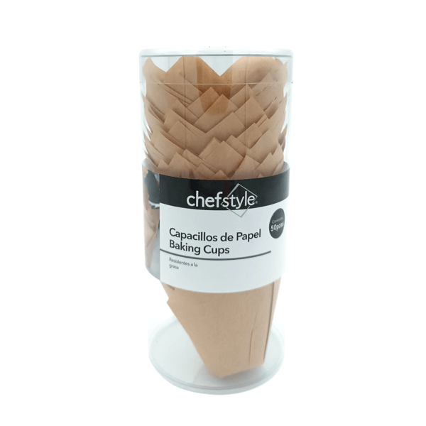 Chefstyle Set de 50 Capacillos Natural 3x7cm 1 Pz - H-E-B México