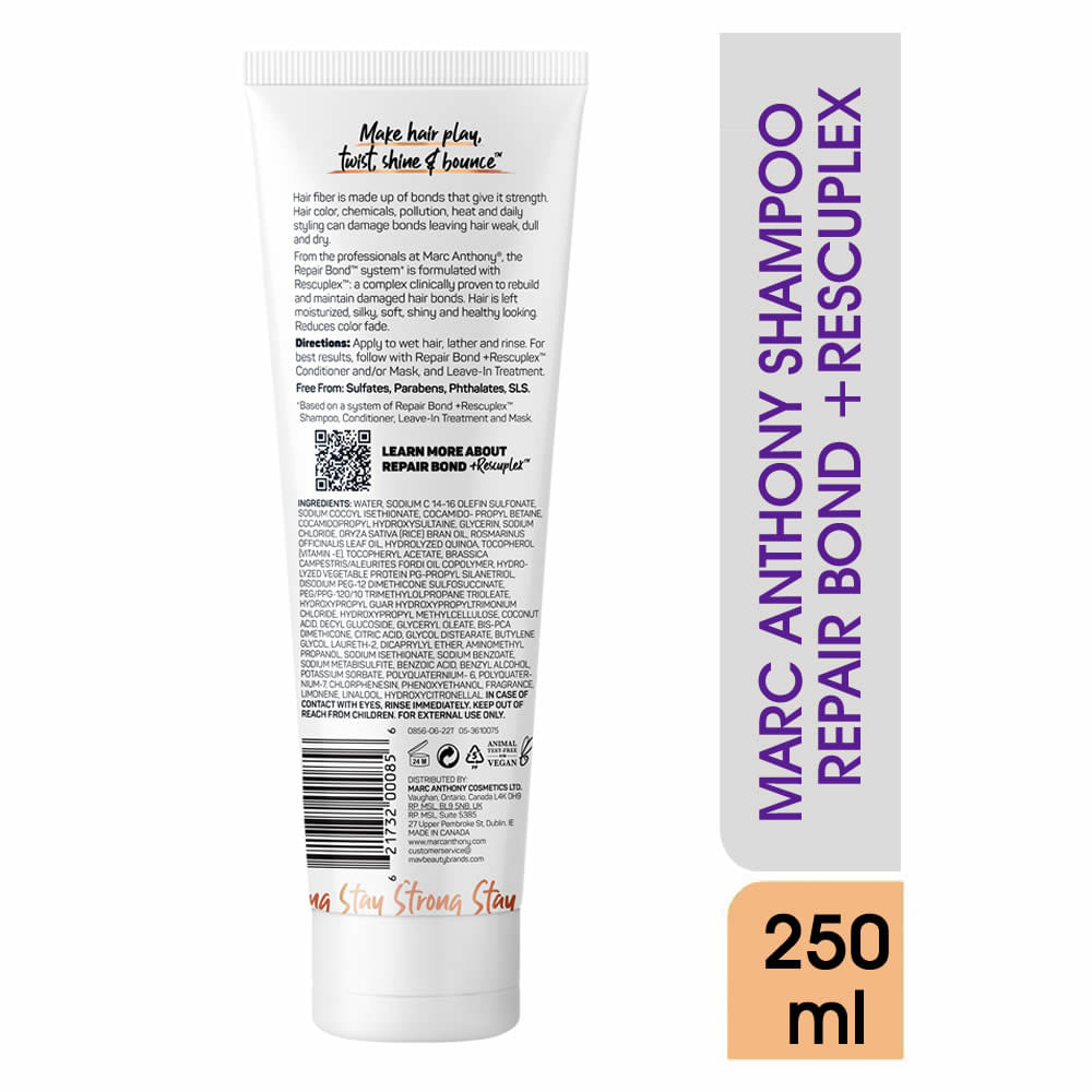 Marc Anthony Shampoo Repair Bond +Rescuplex 250 ml - H-E-B México