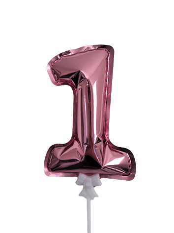 Cake Topper Numérico 1 Holiday Market - H-E-B México