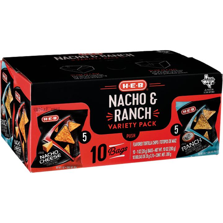 HEB Surtido de Botanas Nacho & Ranch con 10 pz - H-E-B México