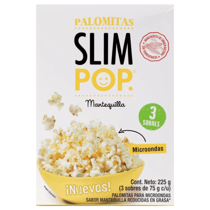 Slim Pop Palomitas Mantequilla 3 Pack 75gr 1 Pz - H-E-B México
