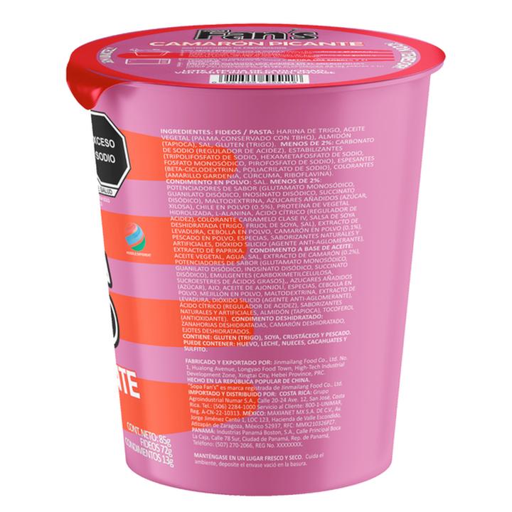 Fans Sopa Instantanea Sopa Instantanea Sabor Camar - H-E-B México