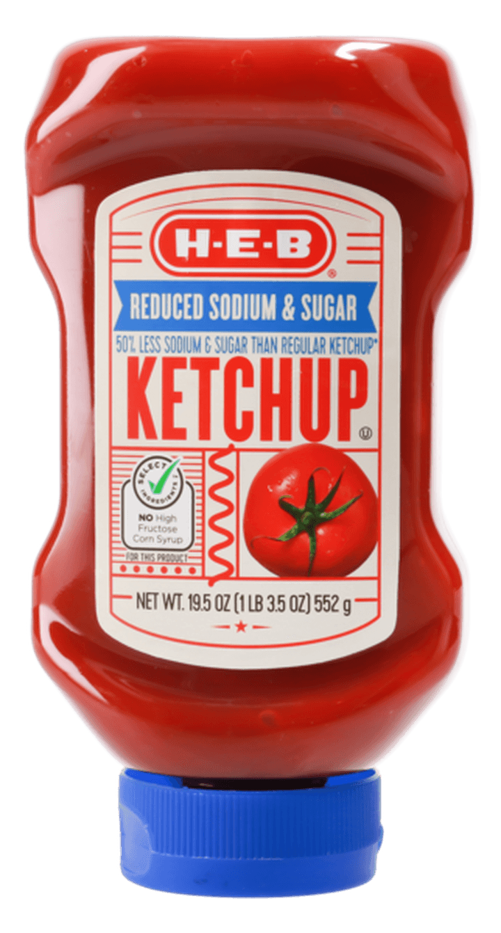 Heb Ketchup Reducida en Sodio Y Azucar 552 Gr - H-E-B México