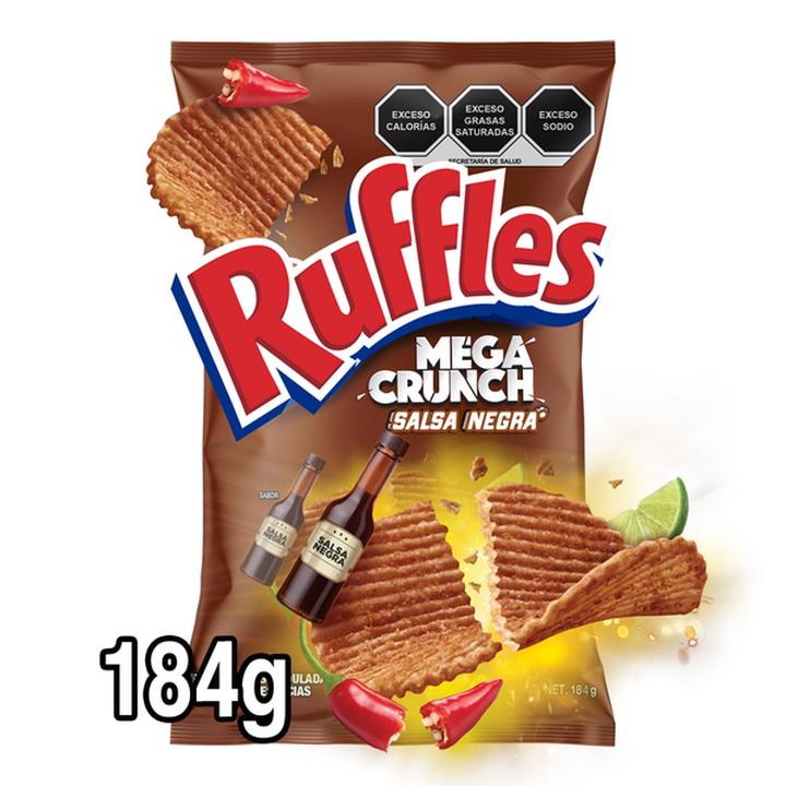 Sabritas Papas Mega Crunch Salsa Negra 184 Gr - H-E-B México