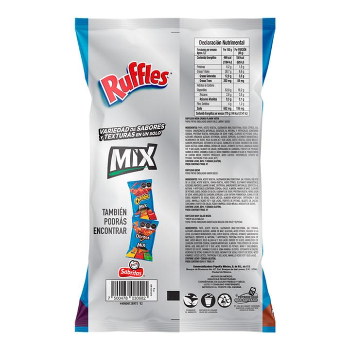 Sabritas Papas Ruffles Mix 169 Gr - H-E-B México