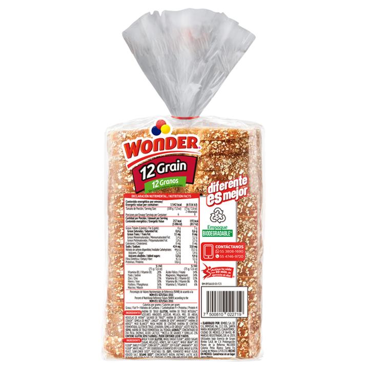 Wonder Pan Wonder 12 Granos 600g 600 Gr - H-E-B México