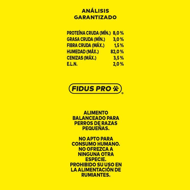 Fidus Pro Alimento Húmedo para Perro Pollo 100 g - Mi Tienda del Ahorro