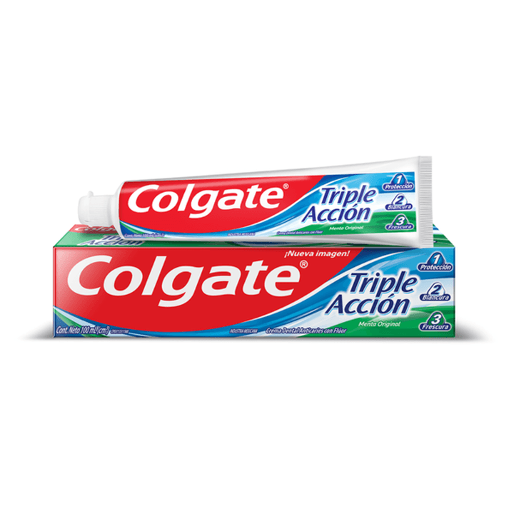 Colgate Triple Acción Pasta Dental Familiar 100 ml - H-E-B México
