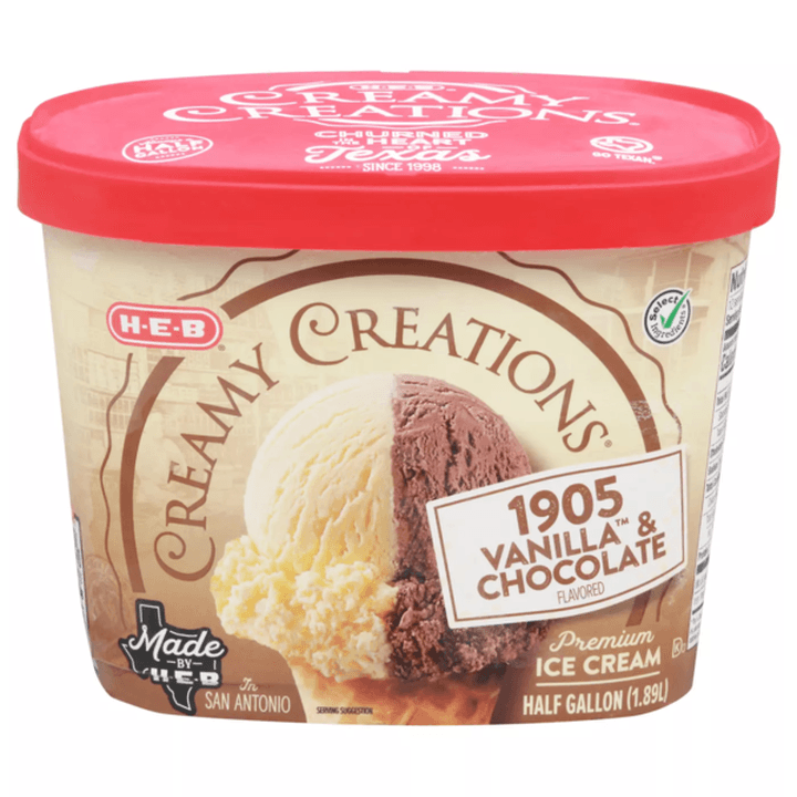 Heb Creamy Creations Helado 1905 Vanilla And Choco - H-E-B México
