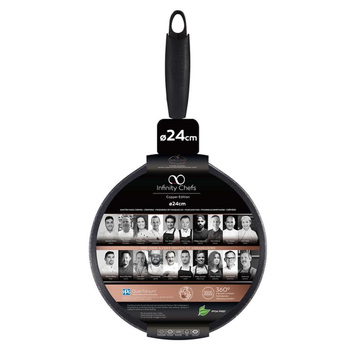 Sartén para Crepas Infinity Chefs de Aluminio Forjado 24 cm - H-E-B México