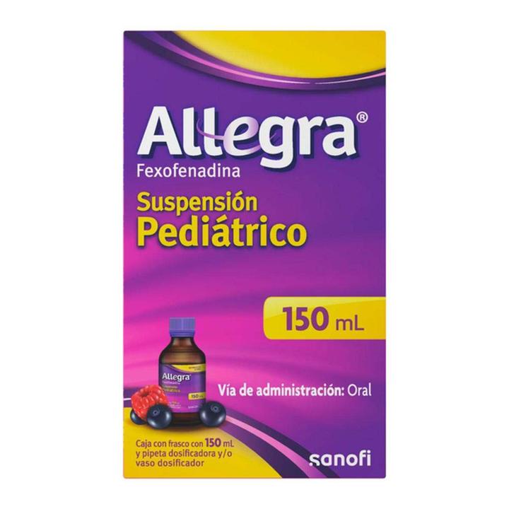Allegra Tratamiento Para La Alergia Suspensión Pediátrica Antihistamínico 150 Ml H E B México