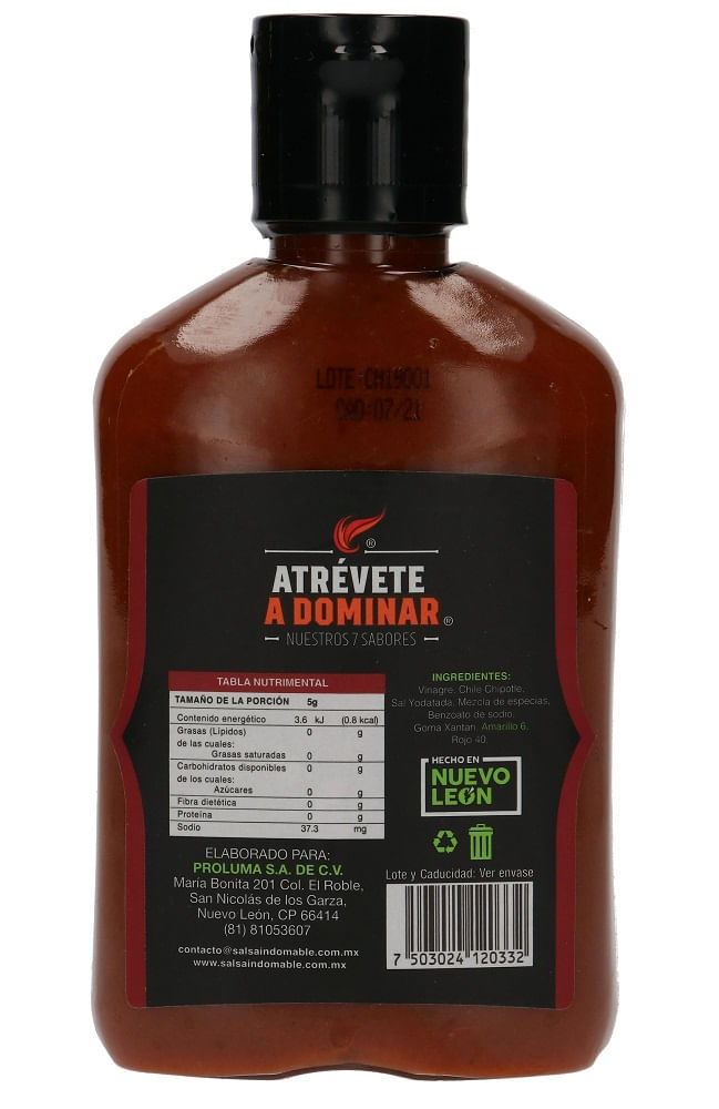 Indomable Salsa de Chipotle 300 g - H-E-B México