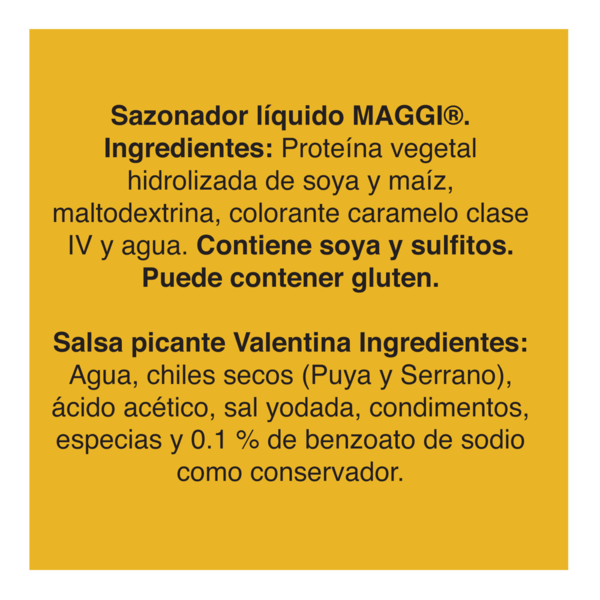 Maggi Sazonador Liquido Jugo Maggi 100ml +Salsa Picante Valentina 250 ...