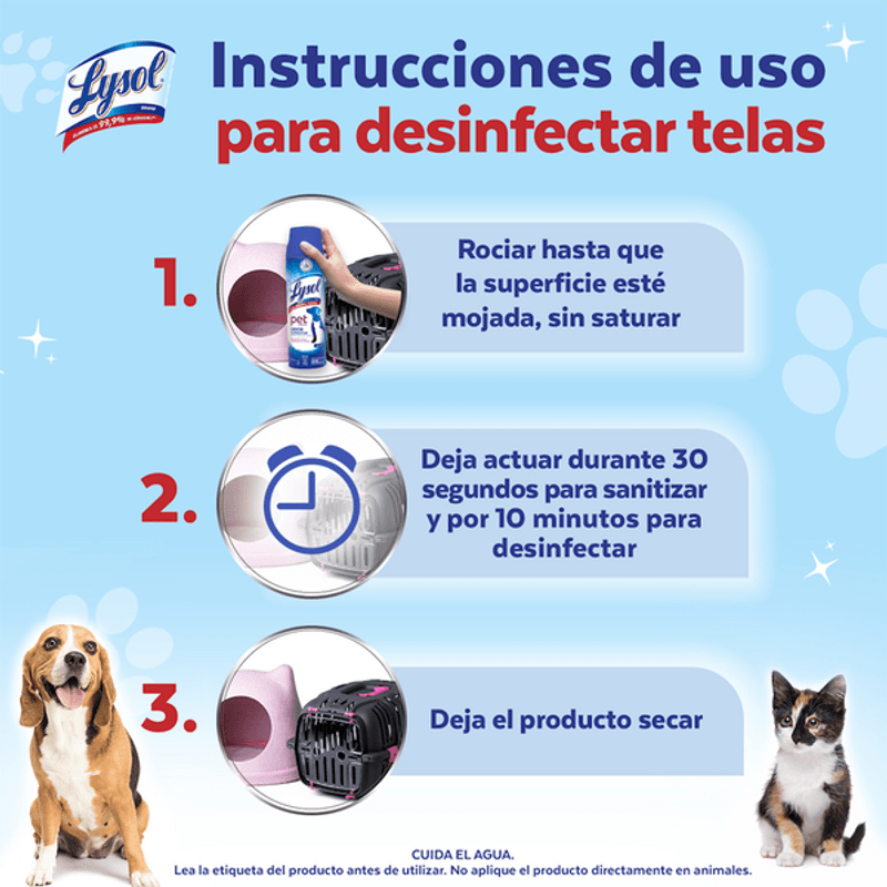 Lysol Pet Solutions Spray Desinfectante Antibact 425 g - H-E-B México Lysol Pet Solutions Spray Desinfectante Antibact 425 g - H-E-B México