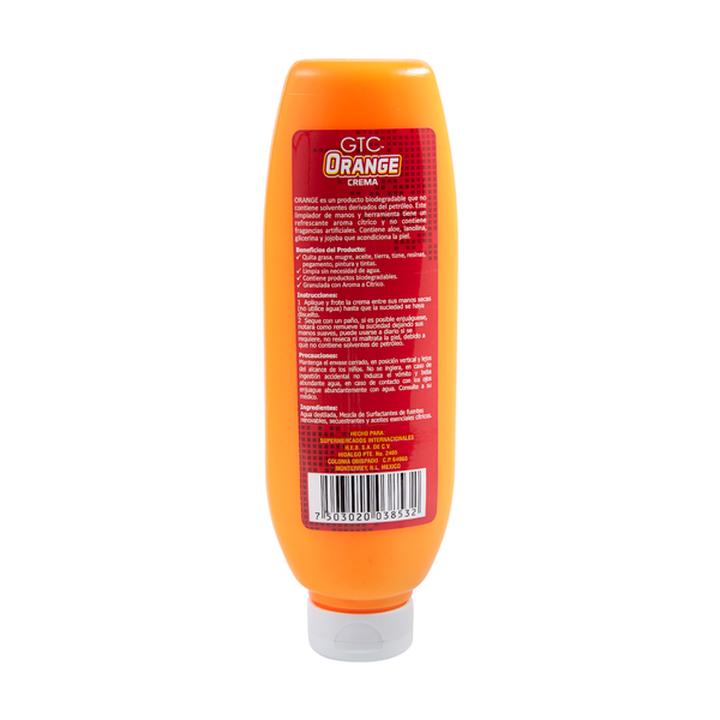 Limpiador para Manos GTC Desengrasante Orange Crema 250 ml - H-E-B México