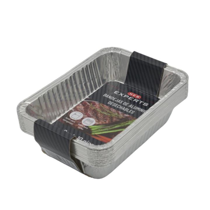 HEB Experts Charola de Aluminio 22 x 15 cm con 10 pz - H-E-B México