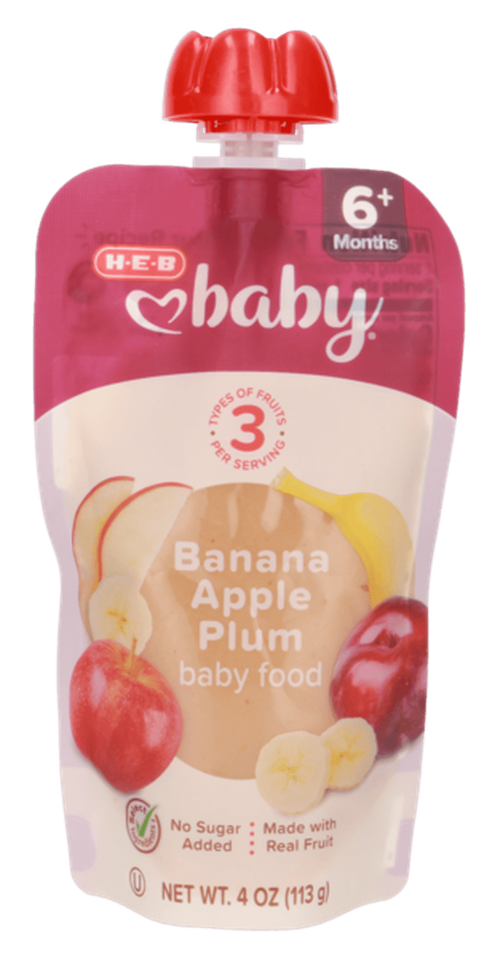 Heb Baby Papilla Select Ingredients Platano Ciruel - H-E-B México
