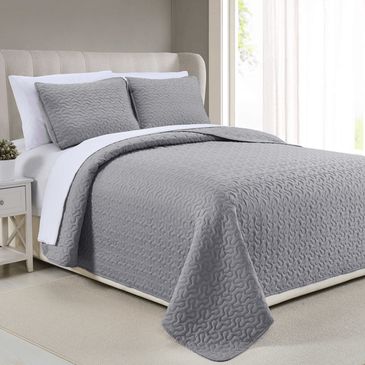 Haven And Key 3pc Quiltdk Greyfq 228x228 Cm1 1 Pz - H-E-B México