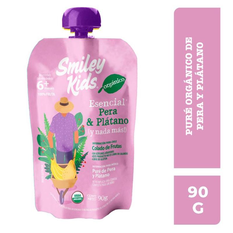 Smiley Kids Papilla Organica de Pera Y Platano Pap - H-E-B México