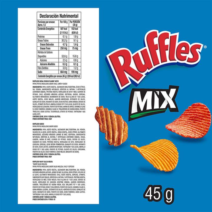 Sabritas Ruffles Mix 45 Gr - H-E-B México