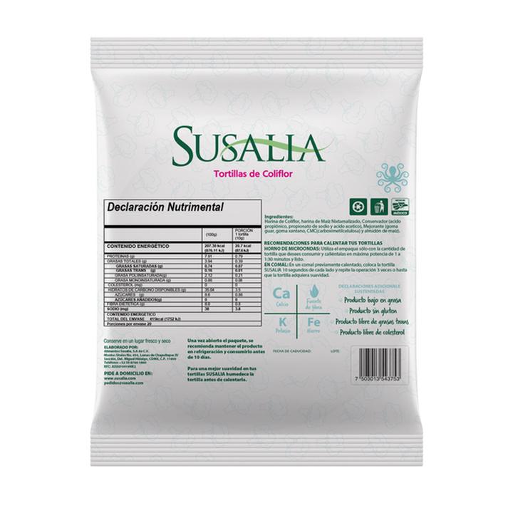 Susalia Tortillas de Coliflor Delgaditas 200 g - H-E-B México