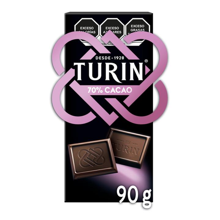 Turin Chocolate Turin Amargo 70% Cacao 90 Gr - H-E-B México