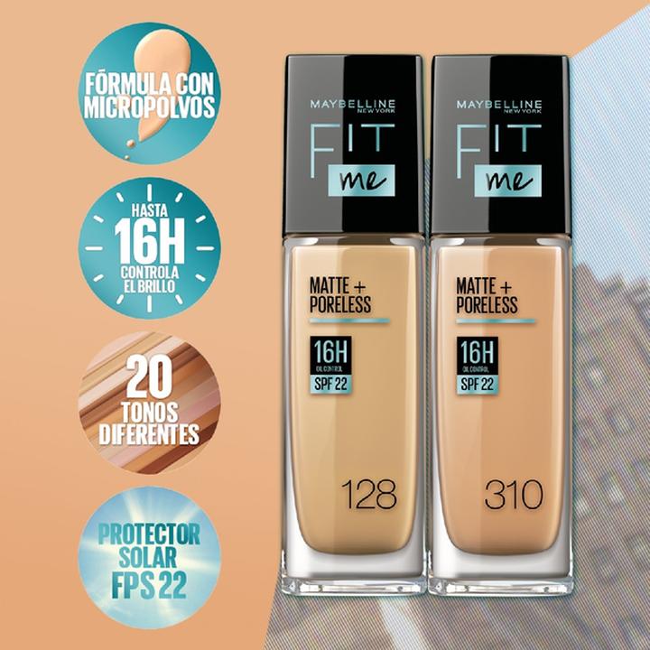 Maybelline Base de Maquillaje Fit Me 118 Light Bei - H-E-B México