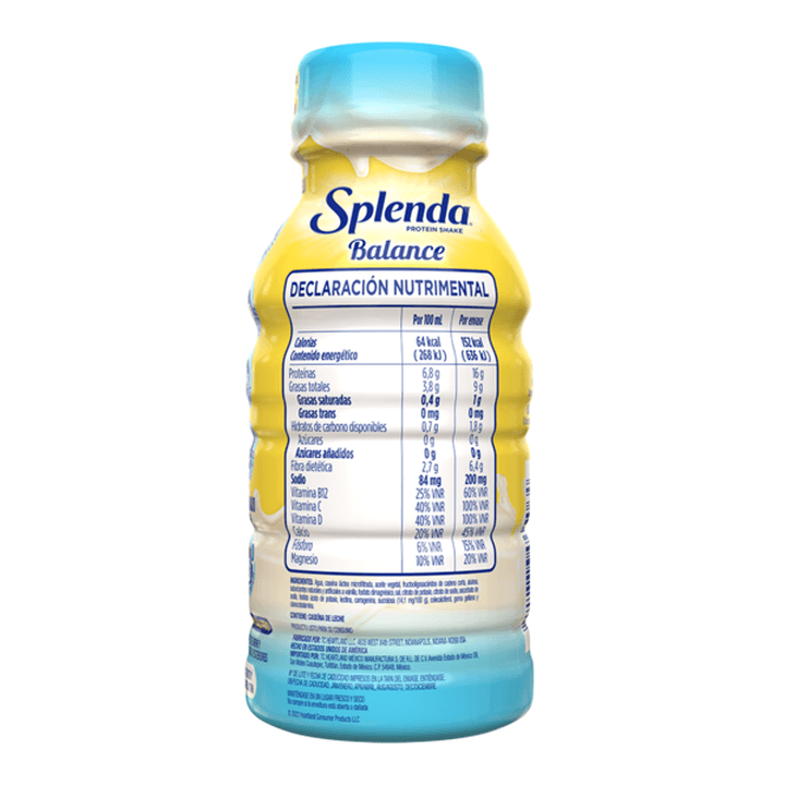 Splenda Protein Shake Balance Sabor Vainilla 237 M - H-E-B México