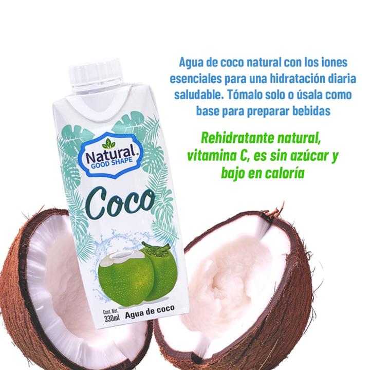 Natural Good Shape Agua de Coco Natural 330 Ml - H-E-B México