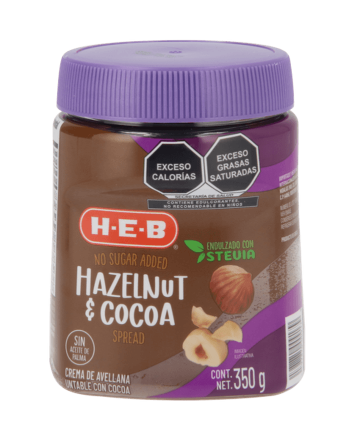 Heb Crema de Avellana Sin Azucar 350 g - H-E-B México