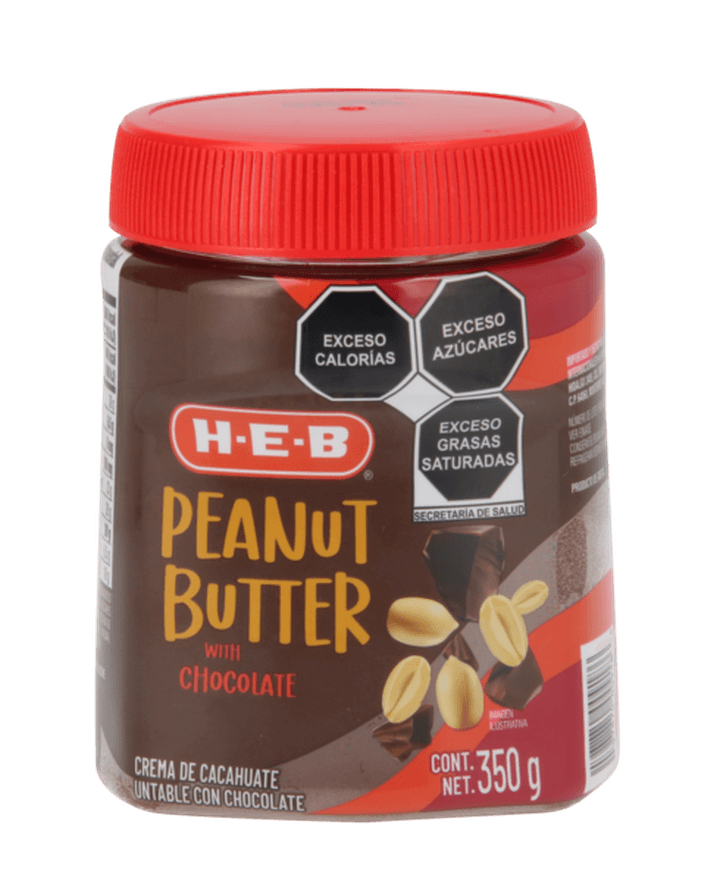 Heb Crema de Cacahuate con Chocolate 350 g - H-E-B México