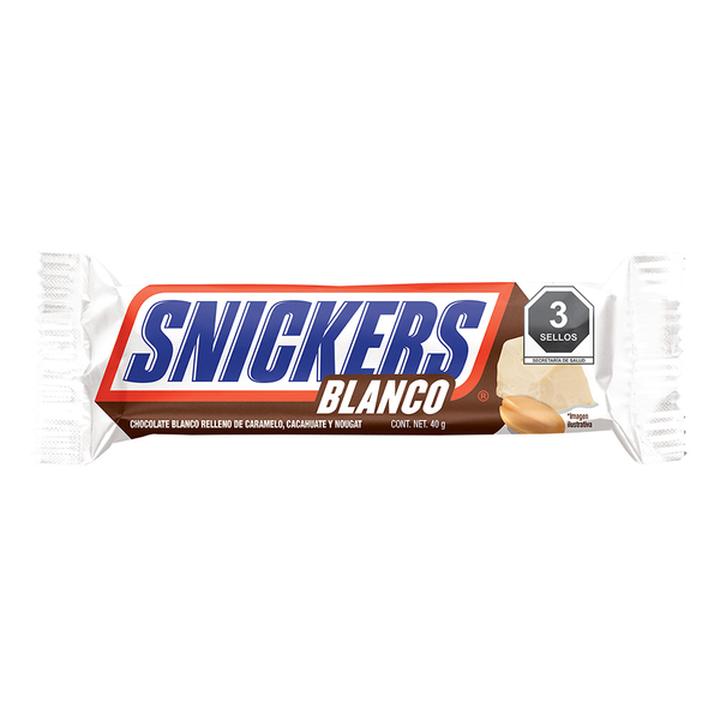 Snickers White Barra de Chocolate con Blanco 40 g - H-E-B México