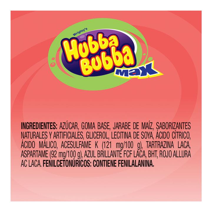 Hubba Bubba Max Chicles Sabor Fresa Sandía 40 g con 5 pz - H-E-B México