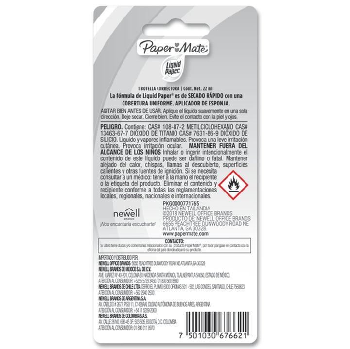 Liquid Paper Corrector Líquido Liquid Paper 1 Pz - H-E-B México