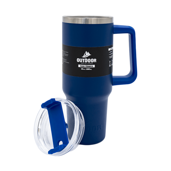Outdoor Solutions Vaso Azul de Acero Inoxidable Ou - H-E-B México