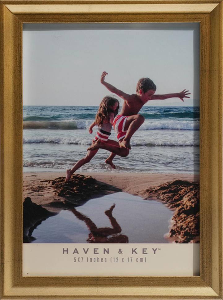 Haven And Key Marco Plastico Dorado 5x7 2 1 Pz - Mi Tienda del Ahorro