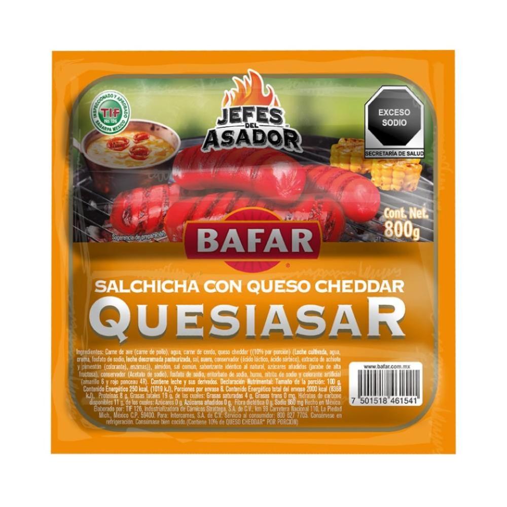 Bafar Salchicha Para Asar con Queso 800 g - H-E-B México