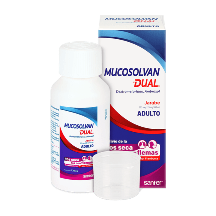 Mucosolvan Dual Duo Adulto 120 Ml - H-E-B México