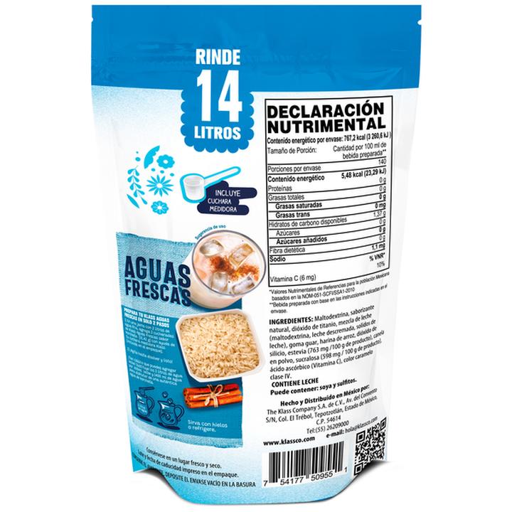 Polvo para Preparar Bebida Klass Sabor Horchata 220 g - H-E-B México